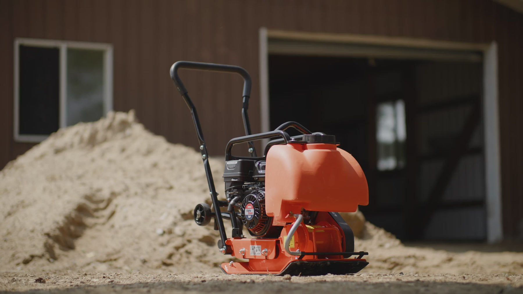 Plate Compactor - 7HP 209CC, 12" Max Tamper Depth, Water Tank ...