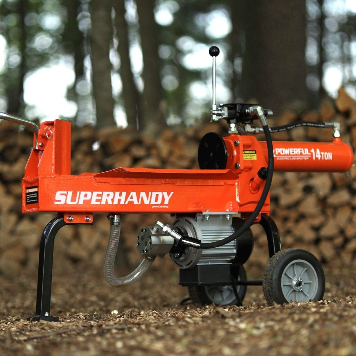 14 Ton Electric Log Splitter - 120V Corded, 20" Max Log Length ...