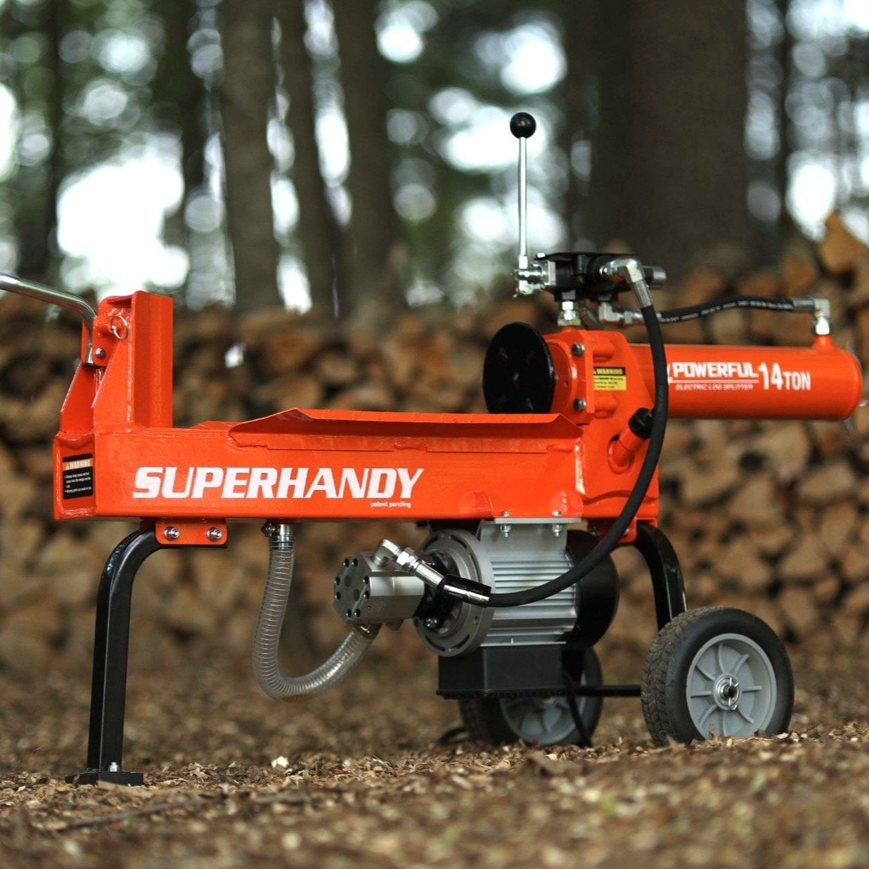 14 Ton Electric Log Splitter - 120V Corded, 20" Max Log Length ...