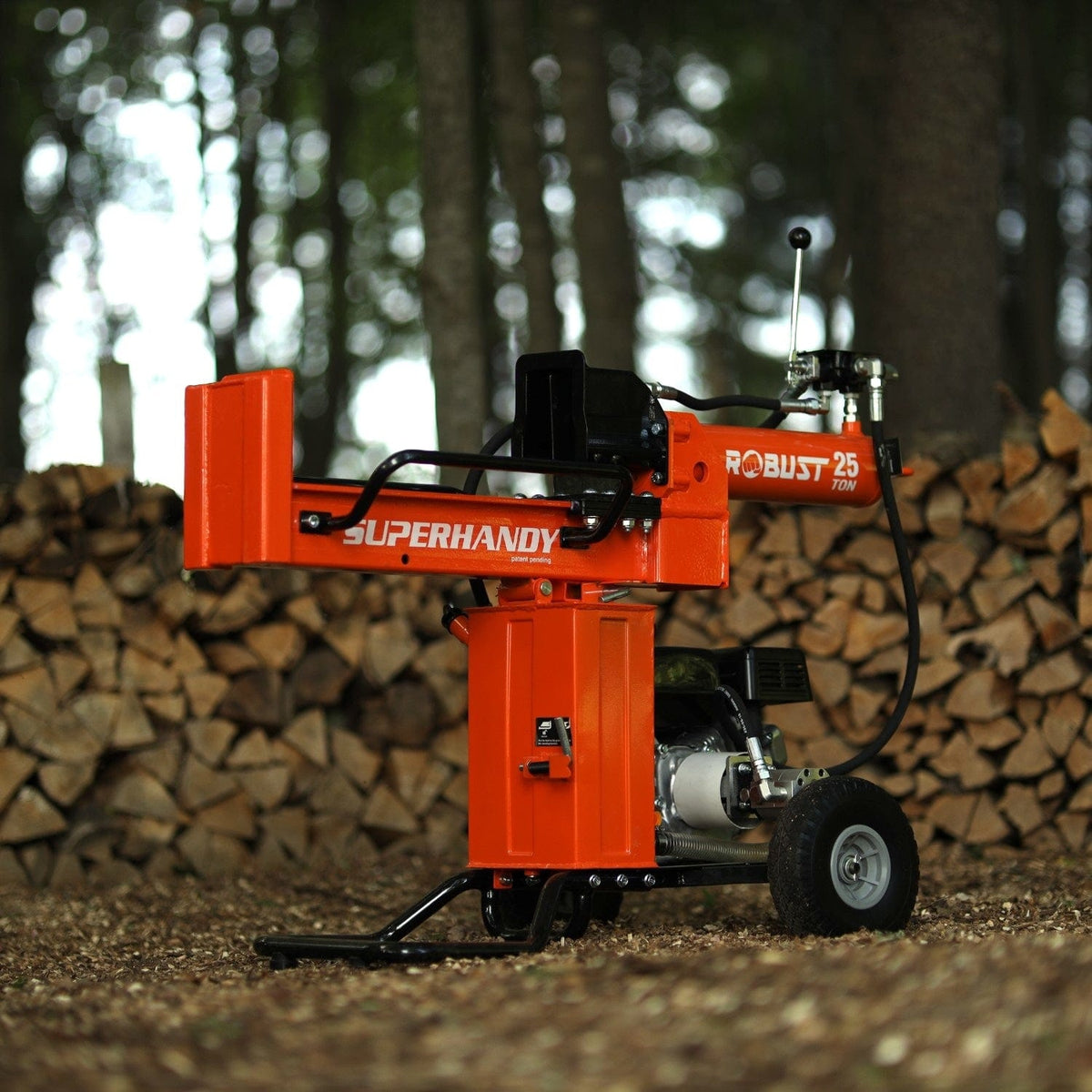 25 Ton Gas Log Splitter - 7HP 209CC, 20" Max Log Length | SuperHandy ...