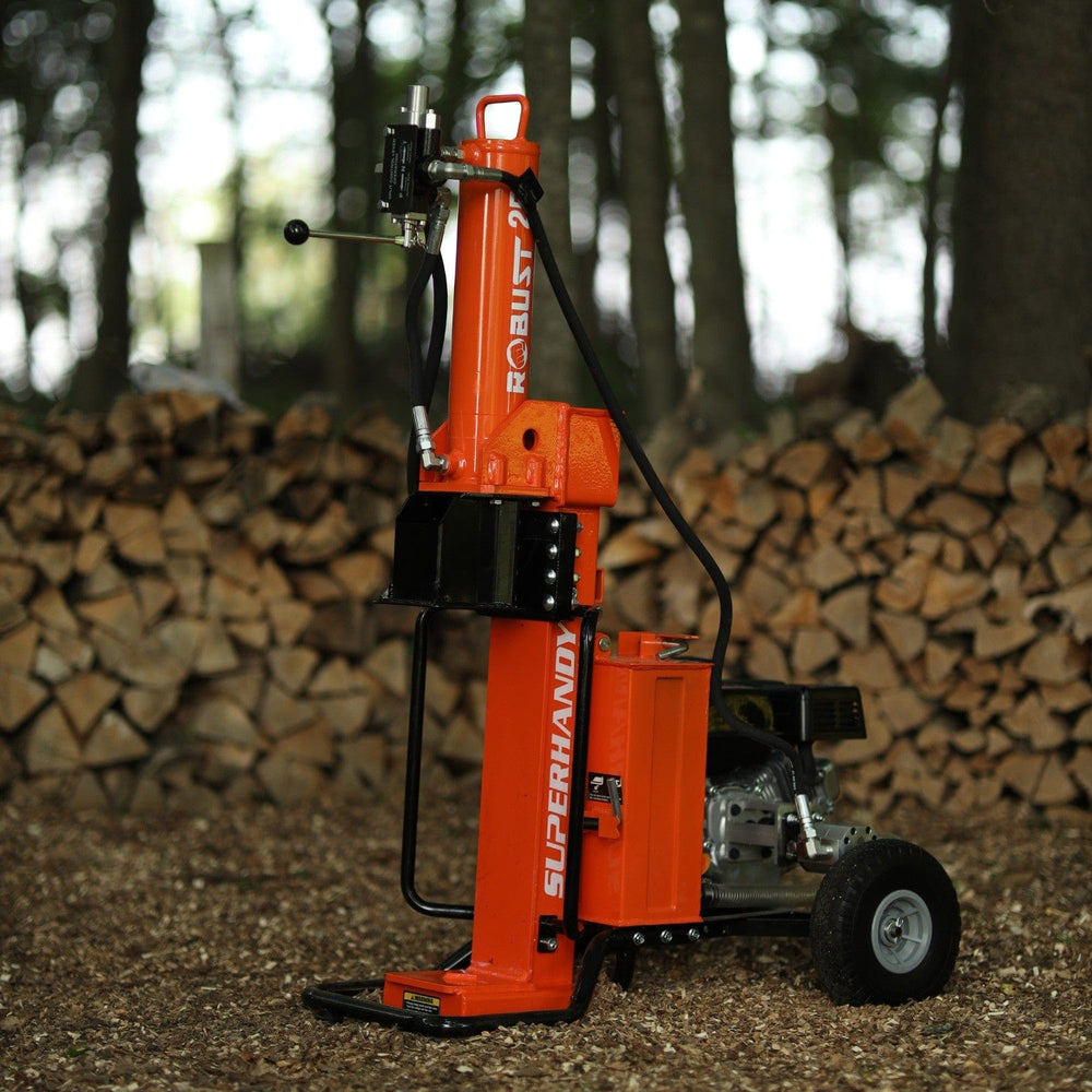 25 Ton Gas Log Splitter - 7HP 209CC, 20" Max Log Length | SuperHandy ...