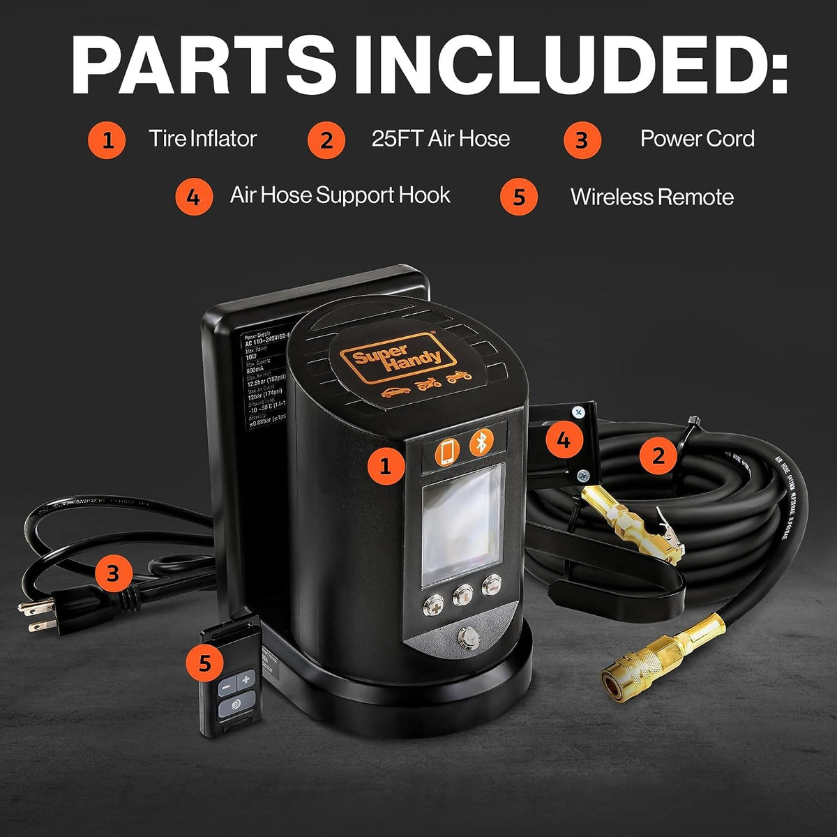 SuperHandy Automatic Tire Inflator - For Cars, Trucks, and Off-Road Ve ...