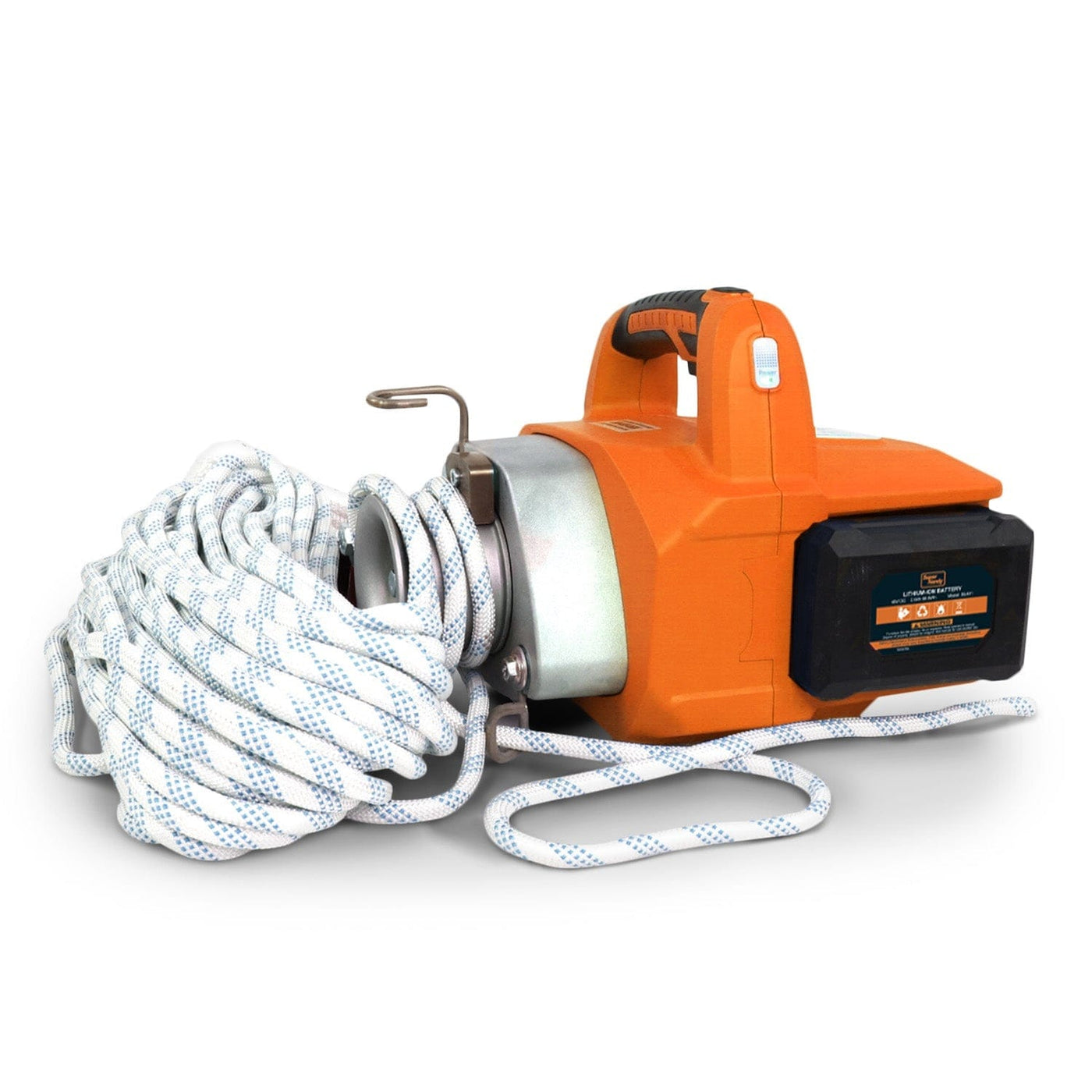 Electric Capstan Winch - 48V 2Ah Li-Ion Battery, 1-2000lbs Max Pulling ...