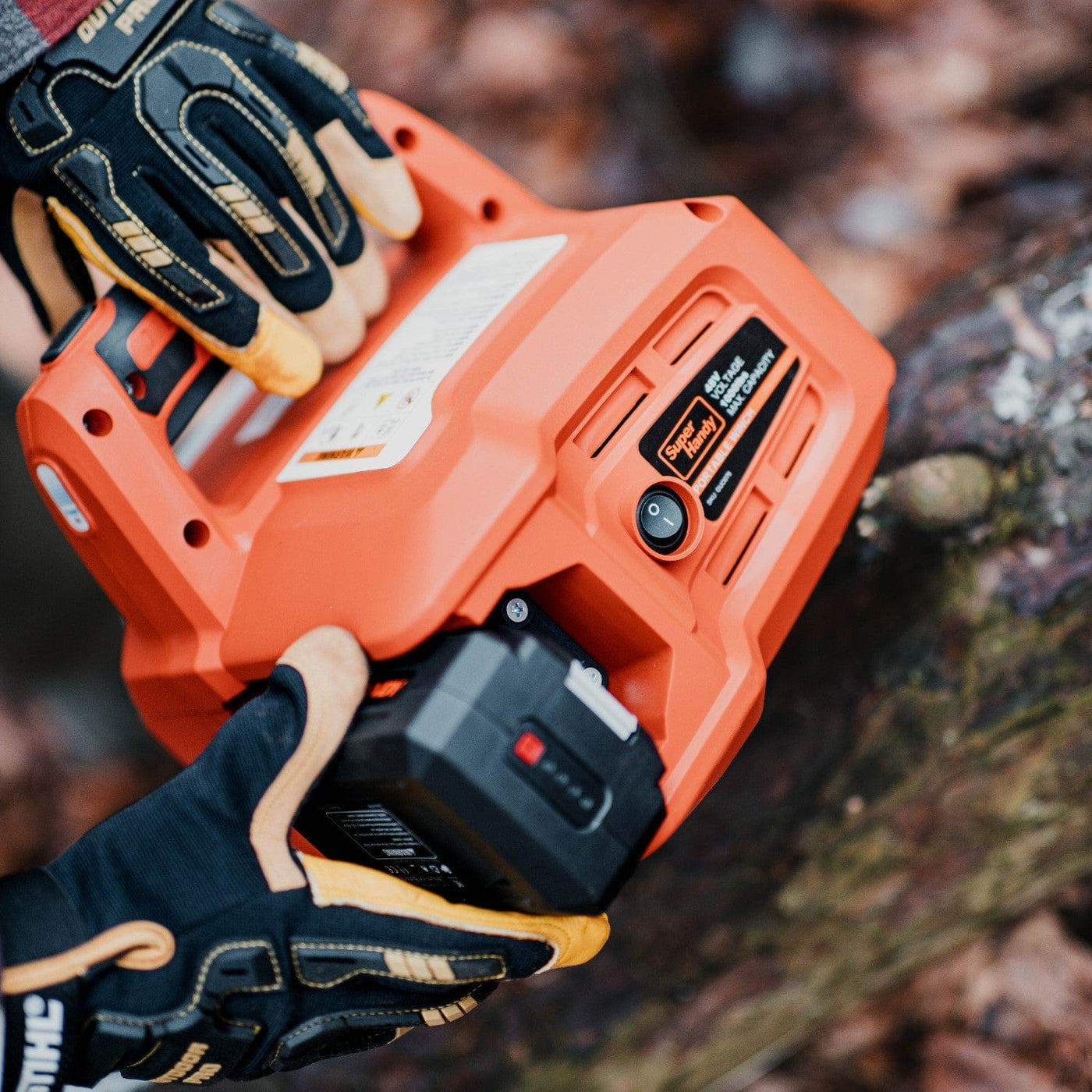 Electric Capstan Winch - 48V 2Ah Li-Ion Battery, 1-2000lbs Max Pulling ...