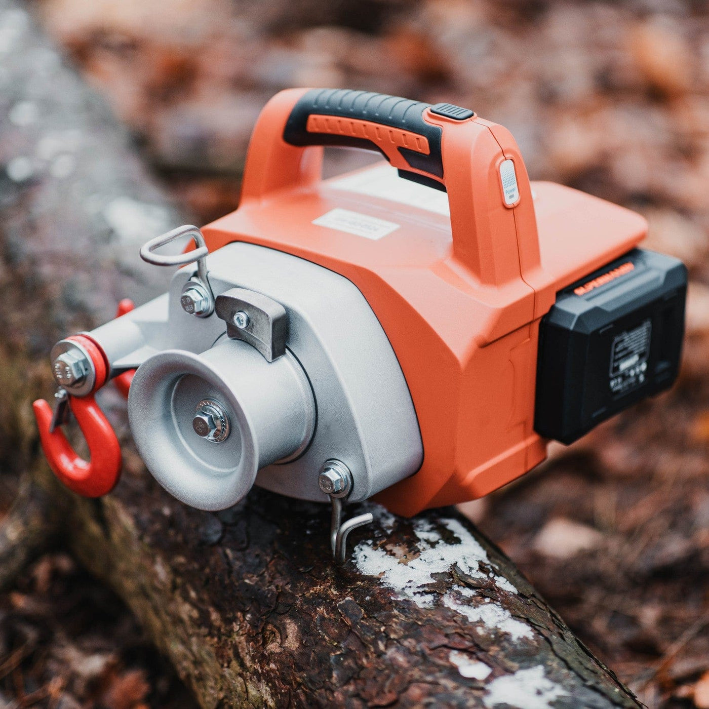 Electric Capstan Winch - 48V 2Ah Li-Ion Battery, 1-2000lbs Max Pulling ...