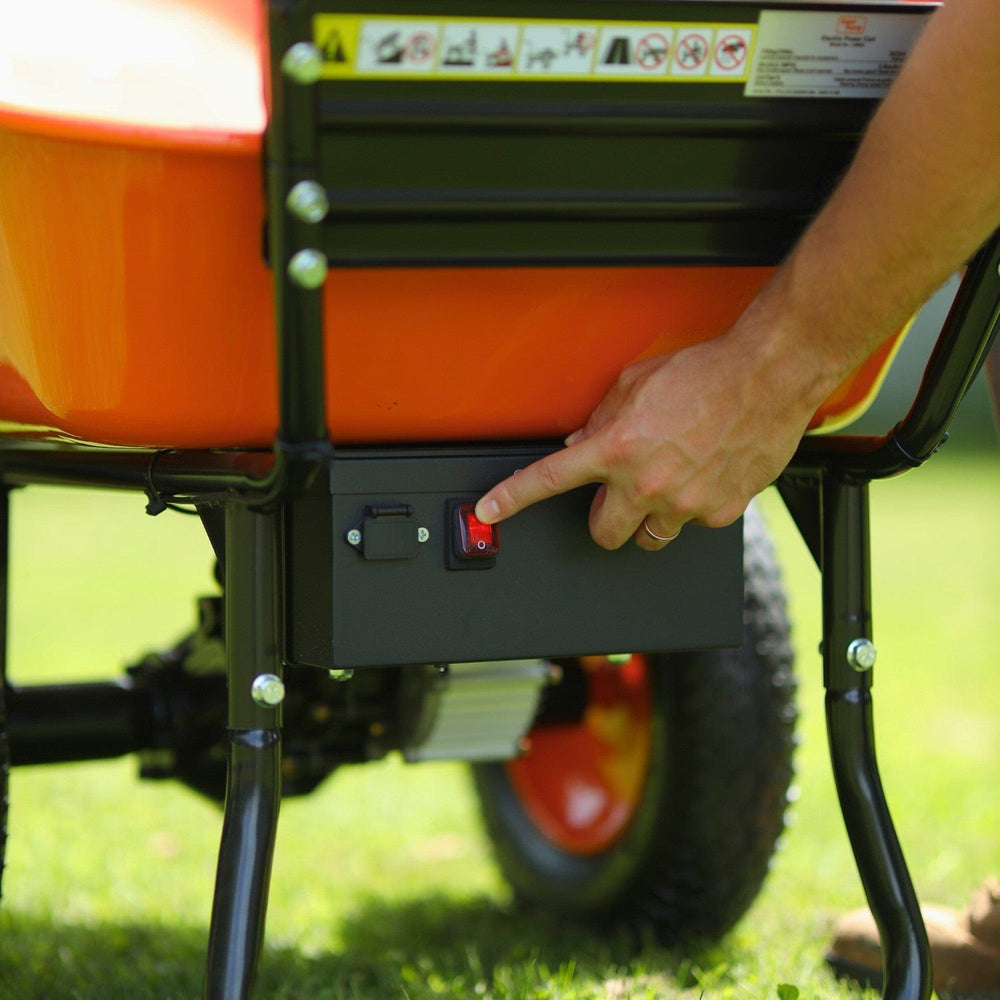 SuperHandy Electric Dualie Wheelbarrow - 24V 7Ah AGM Battery, 330Lb Ma ...