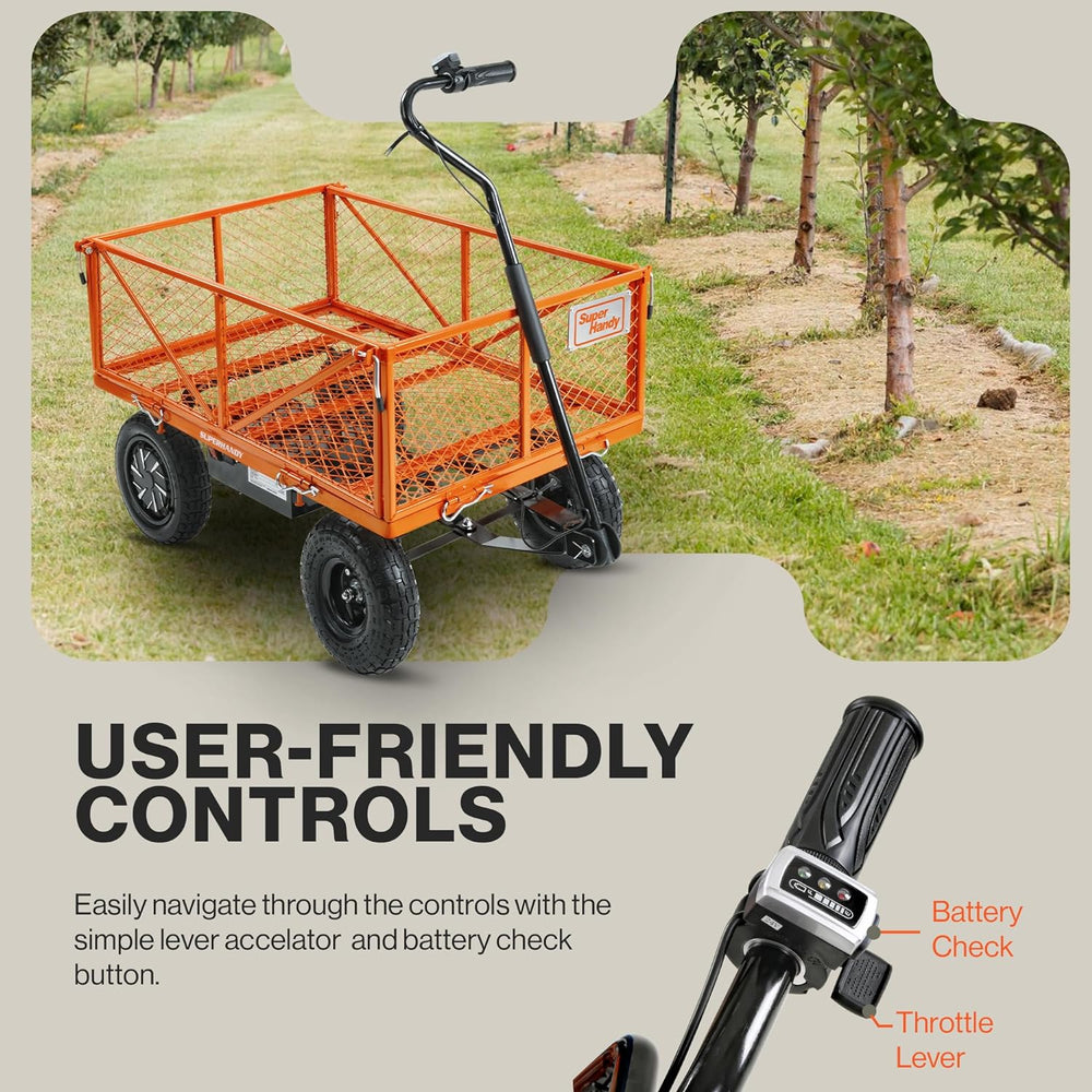 Electric Garden Cart Pro | SuperHandy - SuperHandy