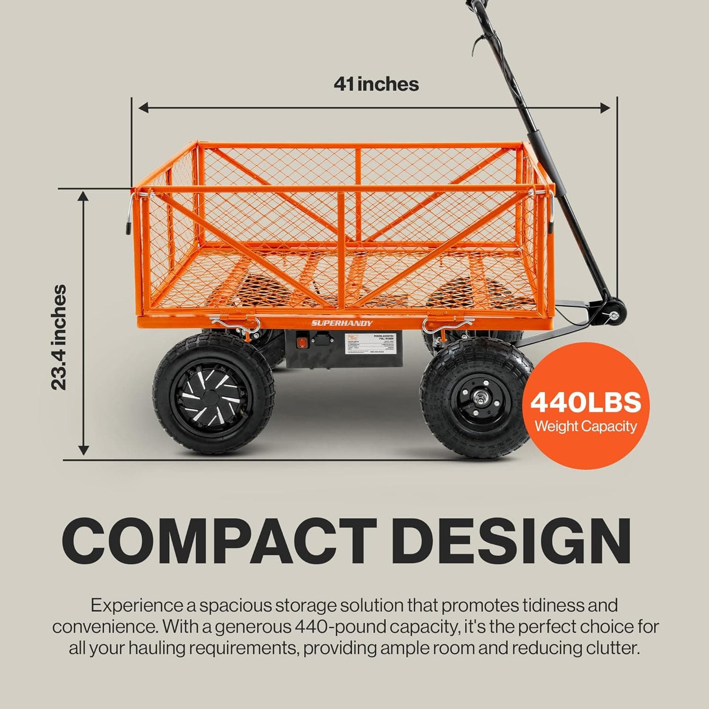 Electric Garden Cart Pro | SuperHandy - SuperHandy