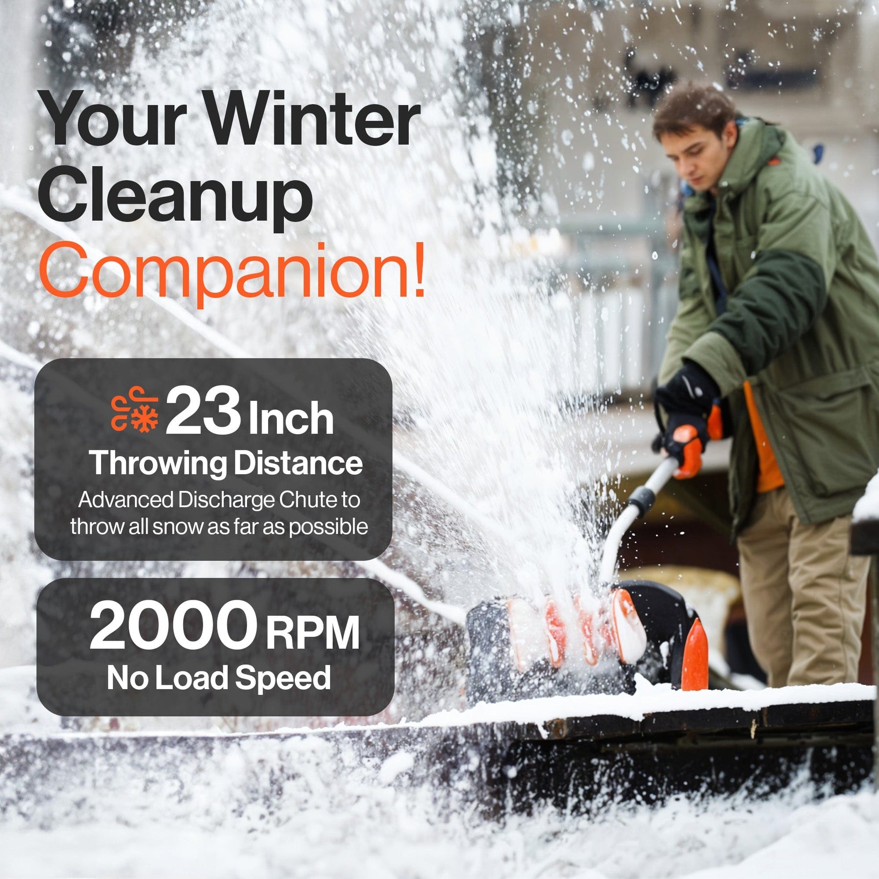 Electric Snow Thrower Pro | SuperHandy - SuperHandy