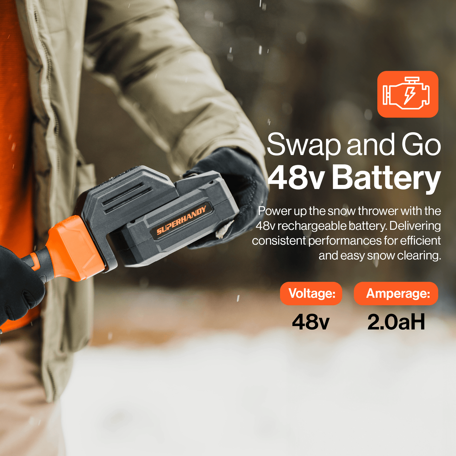 Electric Snow Thrower Pro | SuperHandy - SuperHandy