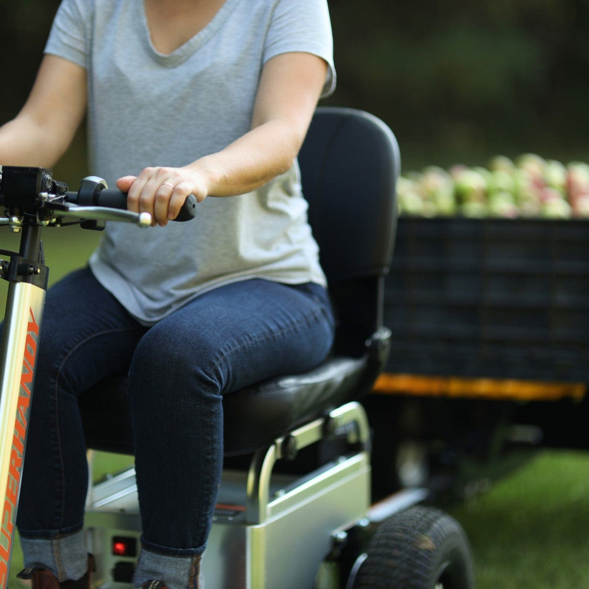 Electric Utility Tugger Cart - 24V 9Ah Battery, 2600lbs Towing Capacity ...