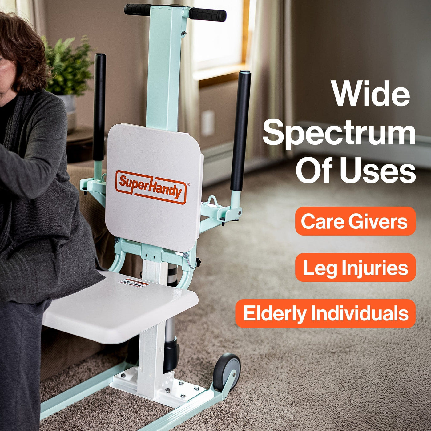 SuperHandy Electric Floor Lift Standing Aid for Seniors & Disabled ...