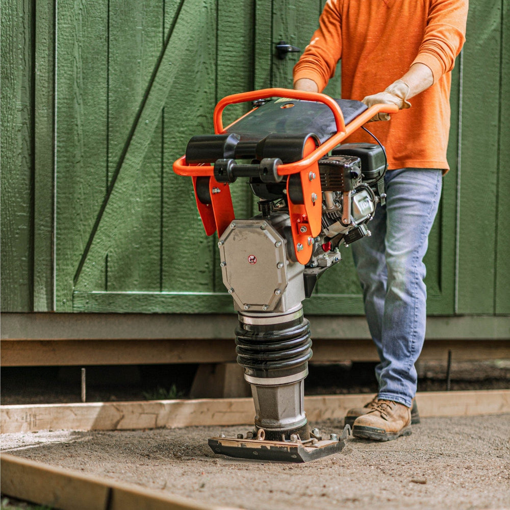 Jumping Jack Tamping Rammer Pro - 7HP 209CC Engine High Impact Soil Co ...