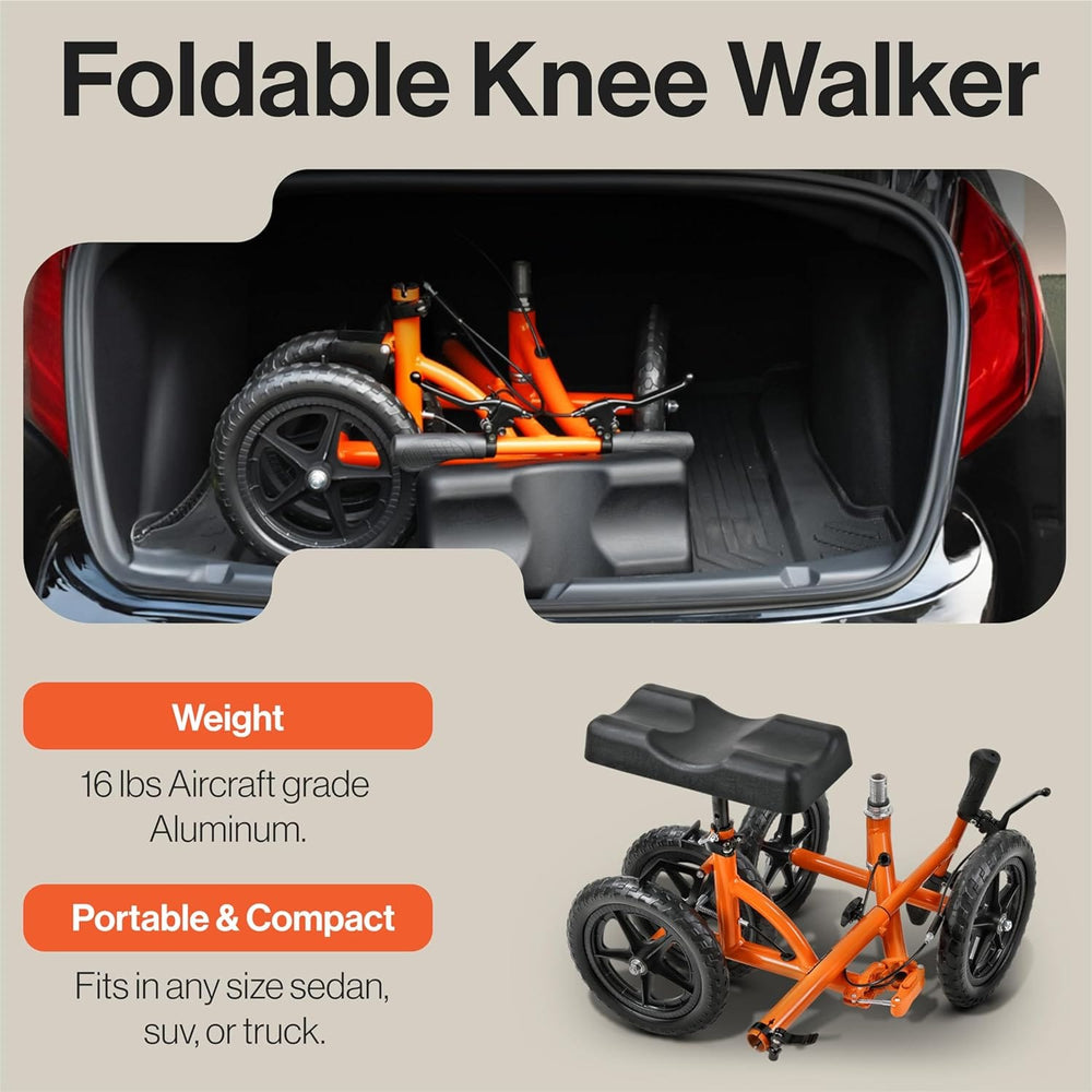 Knee Walker - Height Adjustable, 330Lbs Max Weight | SuperHandy ...