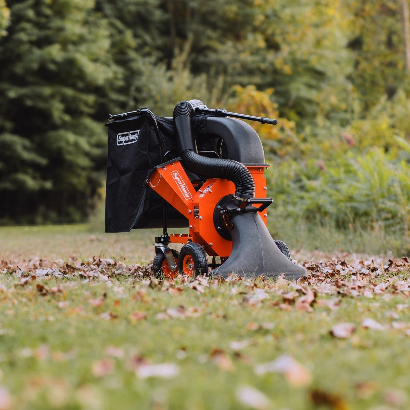 Leaf Vacuum & Wood Chipper - 7HP Engine, Chips 2” Branches - SuperHandy