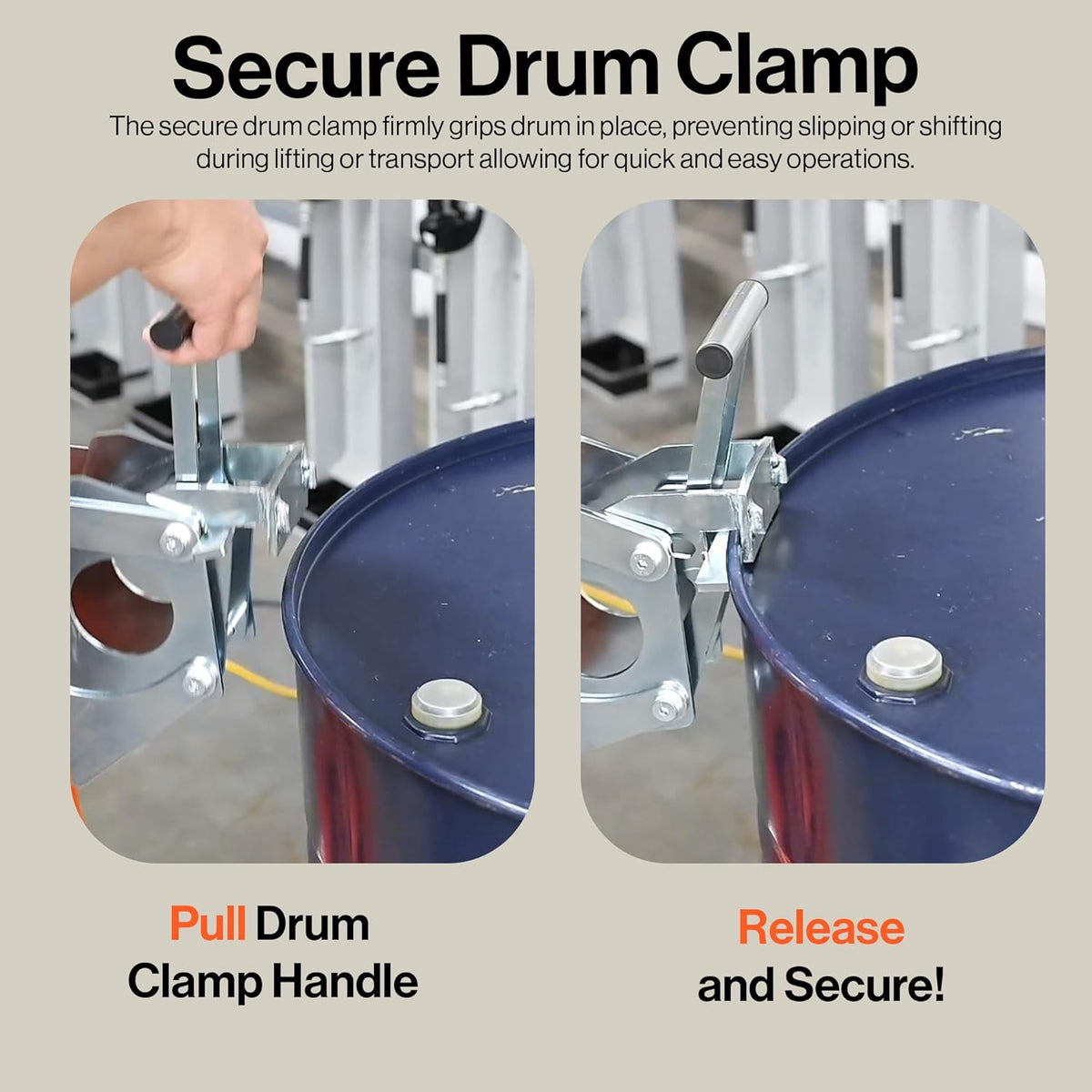 SuperHandy Hydraulic Drum Lift - 550 LB Capacity Barrel Handler for 55 ...