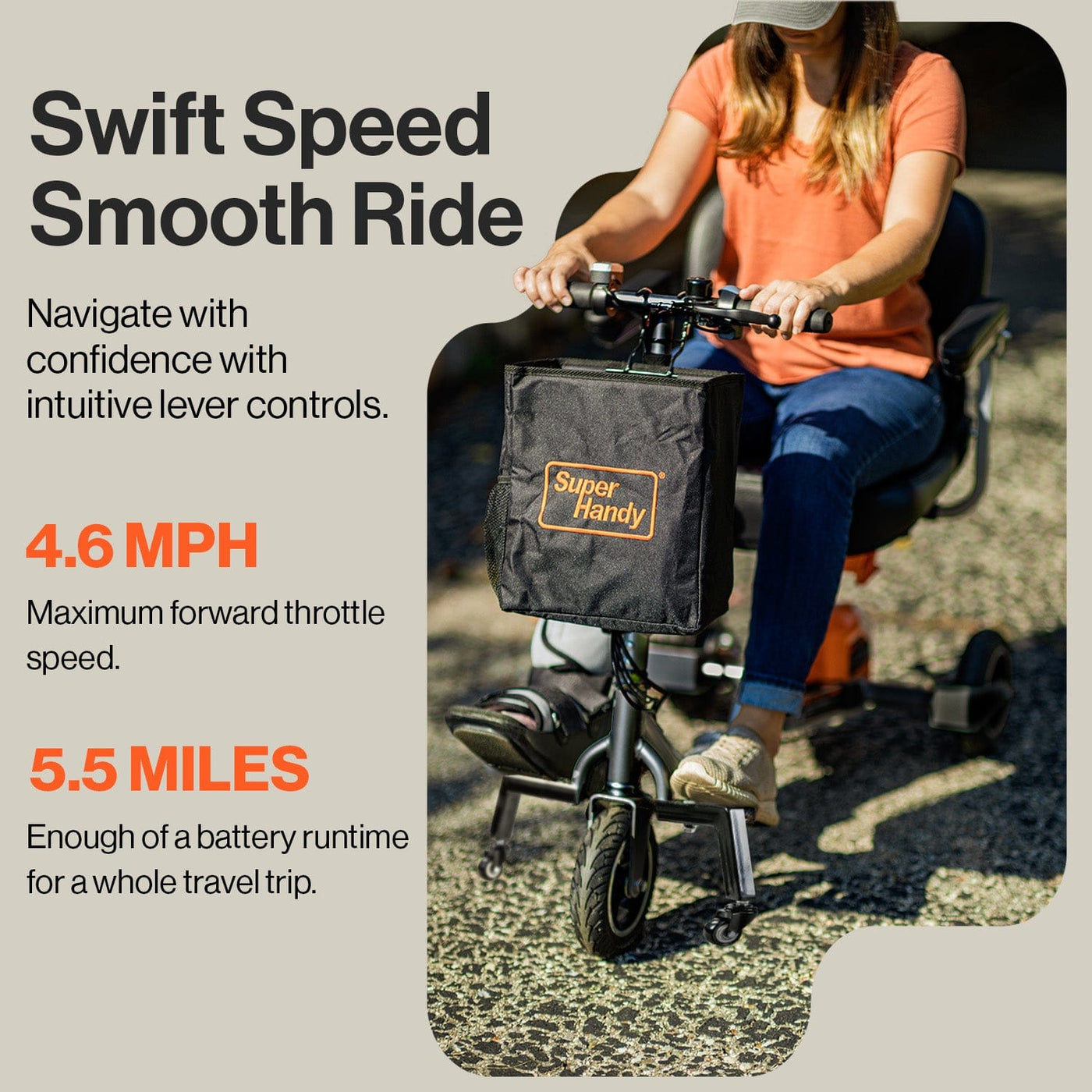 Mobility Scooter Plus - 48V 2Ah Battery, 330Lb Max Weight | SuperHandy ...