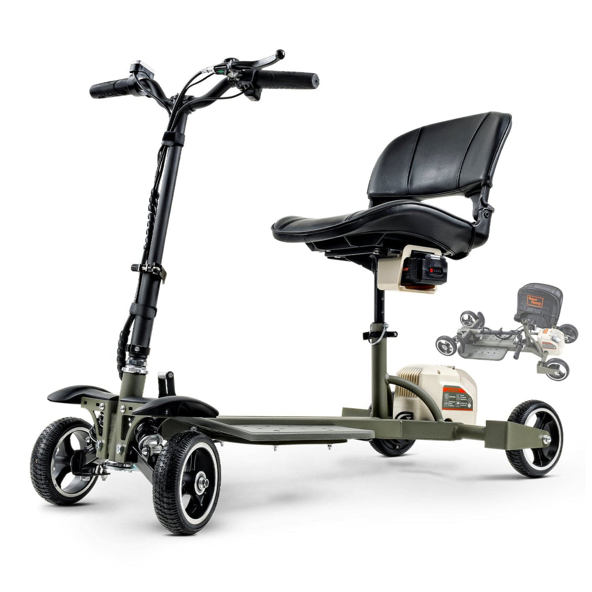 Passport Pro Mobility Scooter - Foldable, 48V Li-Ion Battery, 330lbs L ...