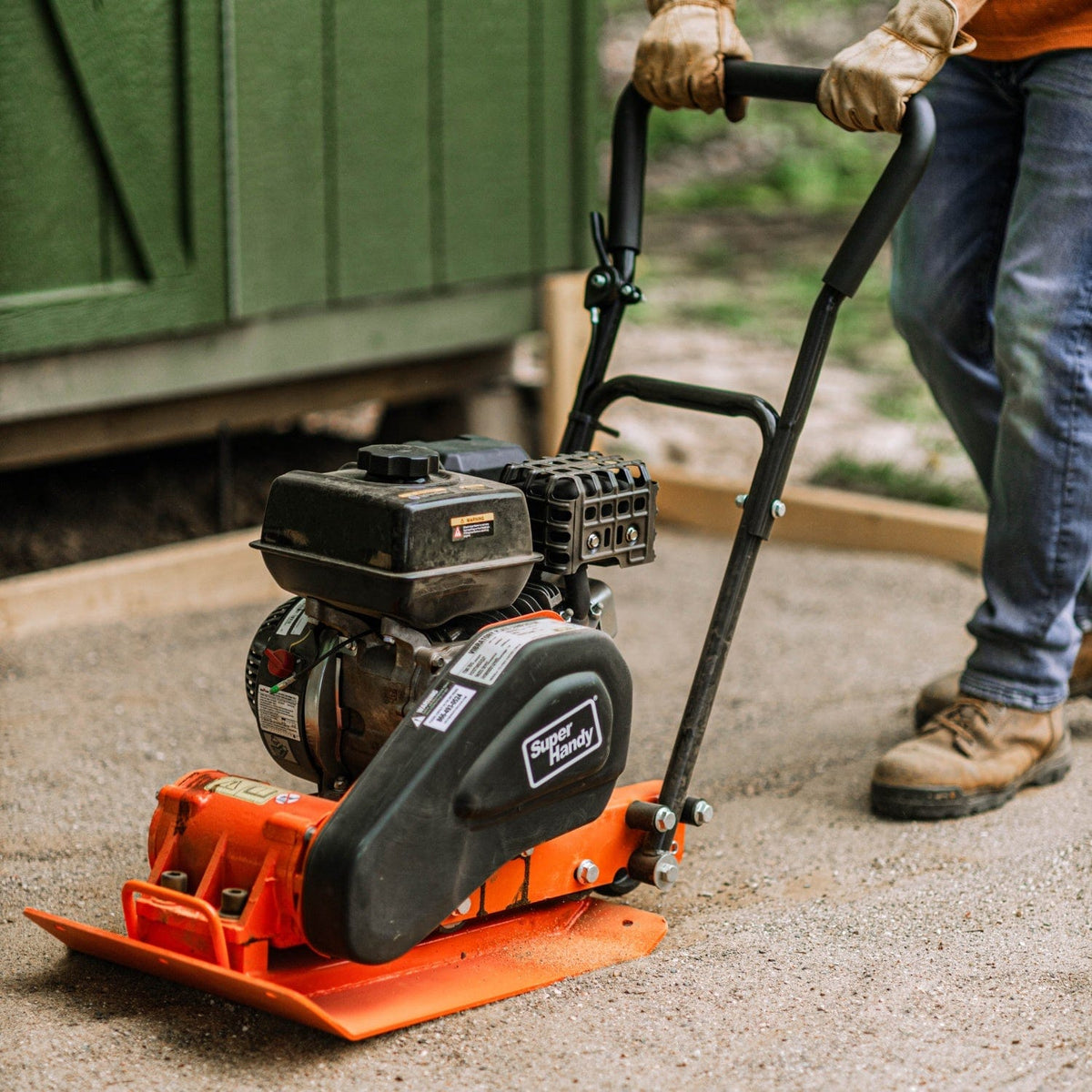 Plate Compactor - 7HP 209CC, 12" Max Tamper Depth | SuperHandy - SuperHandy