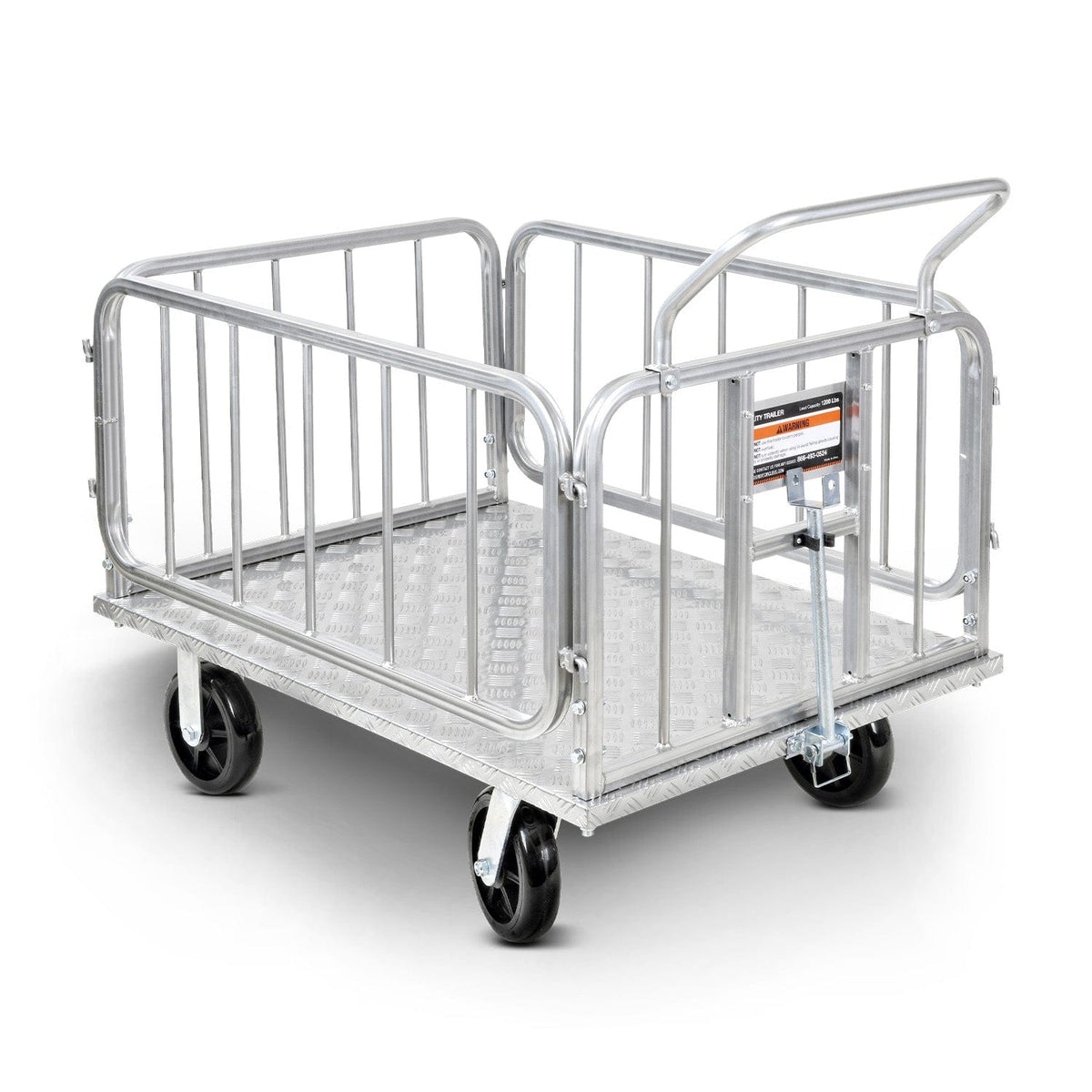 Platform Truck & Trailer - 1200Lb Capacity, Connects Directly to ...