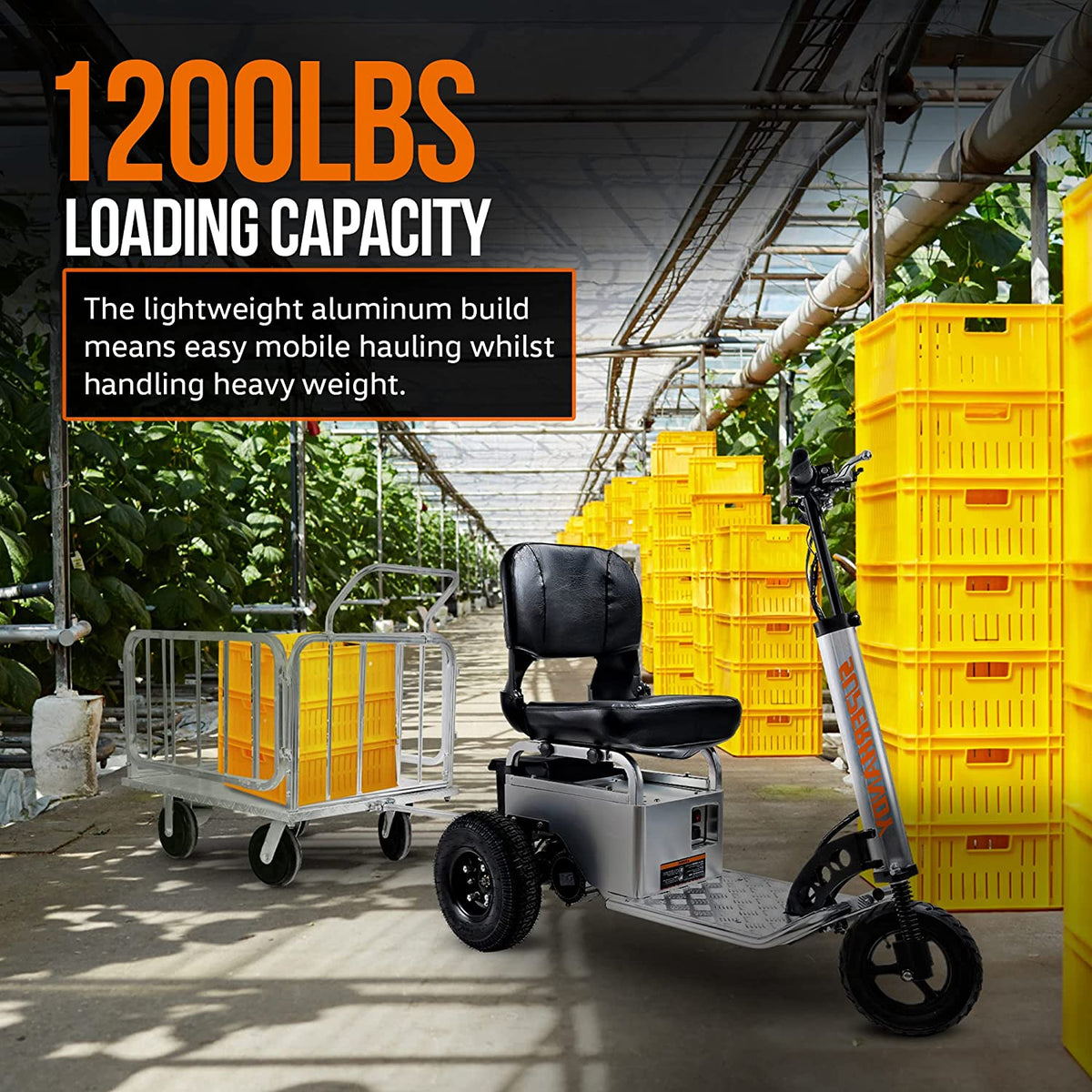 Platform Truck & Trailer - 1200Lb Capacity, Connects Directly to ...
