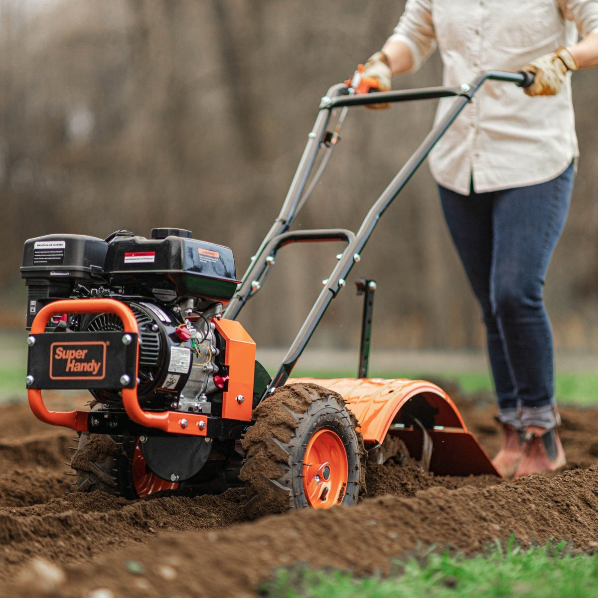Rear Tine Tiller Pro by SuperHandy - 7HP, 16" Width for Garden ...