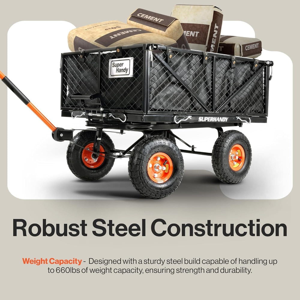 Towable Garden Cart | SuperHandy - SuperHandy