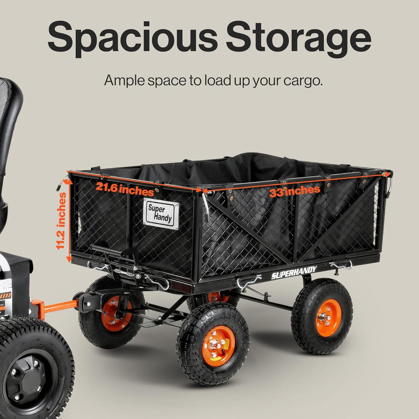 Towable Garden Cart | SuperHandy - SuperHandy